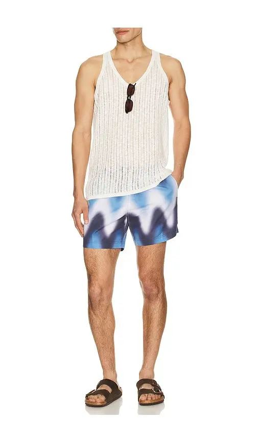 Commas Gradient Wave Classic Swim Short