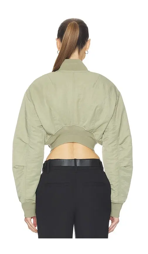 HAELO Crop Bomber Jacket