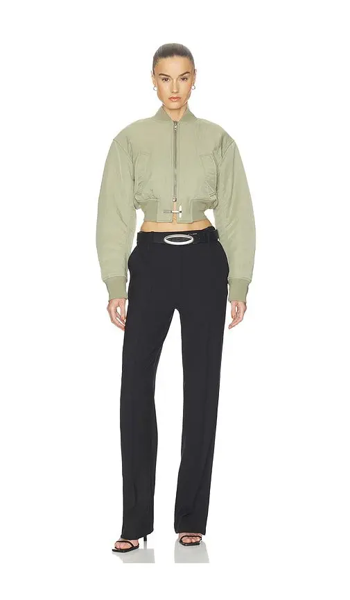 HAELO Crop Bomber Jacket