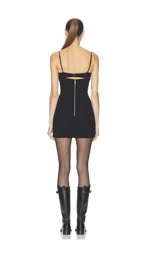 HAELO Layered Lace-up Corset Dress