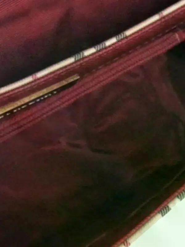 Burberry House Check Canvas Flap Shoulder Bag