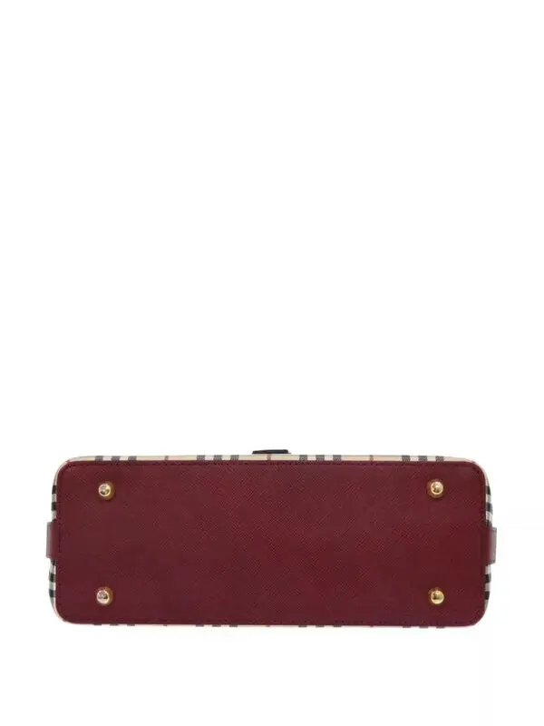 Burberry House Check Canvas Flap Shoulder Bag