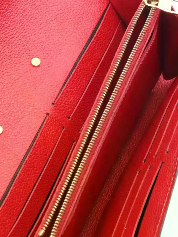 LOUIS VUITTON 2018 Monogram Empreinte Metis Wallet Long Wallets - Red