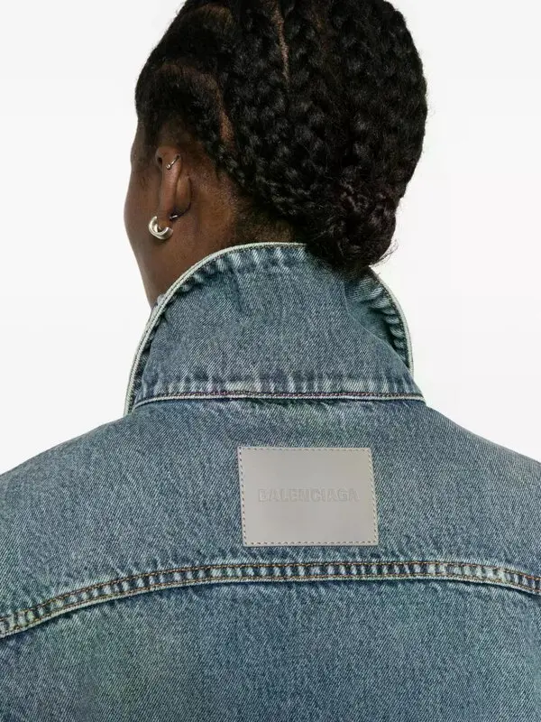 Balenciaga Asymmetrical Denim Jacket