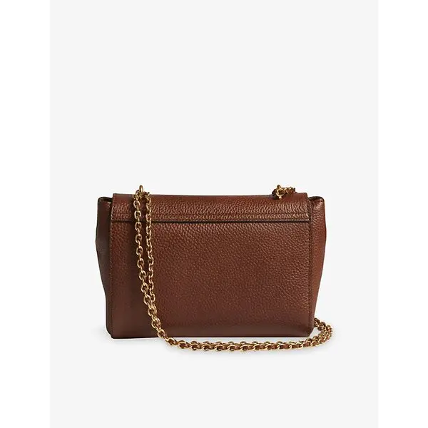 Mulberry Lily Small Grained-leather Shoulder Bag - Oak