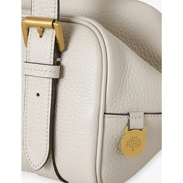 Mulberry Small Leather Boston Grab Bag - Chalk