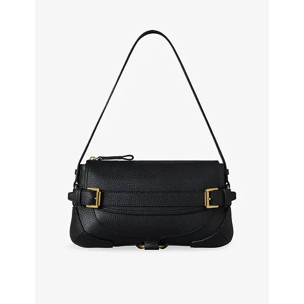 Mulberry Buckle-embellished Leather Shoulder Bag - Black