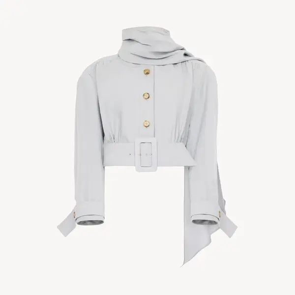 Chloé Scarf Jacket - Storm Grey