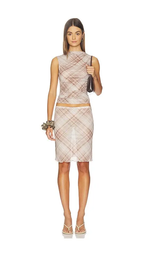 MORE TO COME Tristian Midi Skirt Set