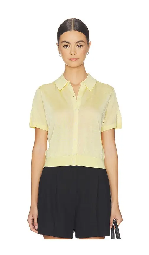 PISTOLA Lucca Short Sleeve Polo Sweater Top