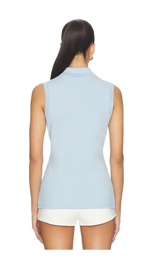 Lacoste Slim Fit Mini Pique Sleeveless Top