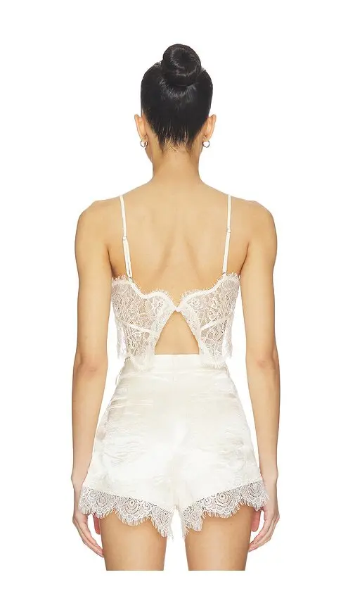 NONCHALANT LABEL Clarissa Crop - Ivory