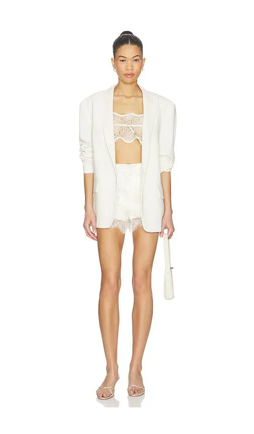 NONCHALANT LABEL Clarissa Crop - Ivory
