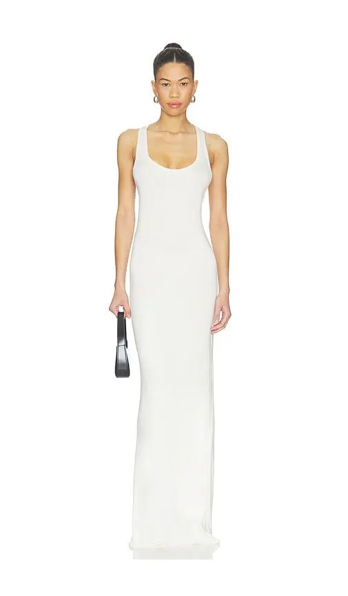 Eterne Soft Jersey Hedi Maxi Dress - Ivory