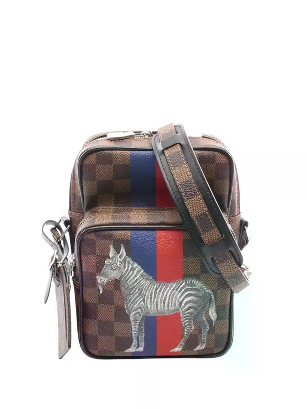 LOUIS VUITTON Damier Ebene Savanna Amazon Crossbody Bag - Brown