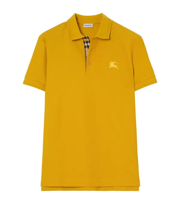 Burberry Cotton Polo Shirt - Yellow
