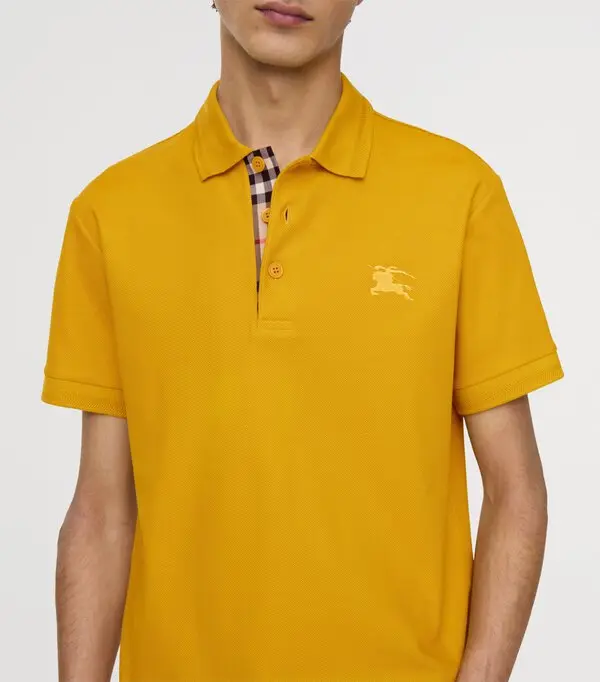Burberry Cotton Polo Shirt - Yellow