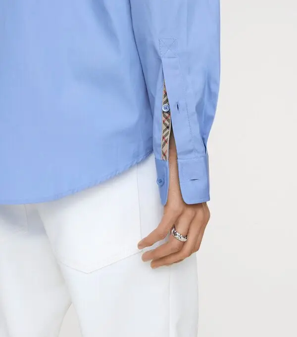 Burberry Cotton Poplin Shirt - Blue
