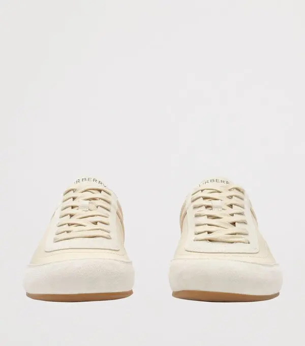Burberry Leather Runner Low-top Sneakers - Beige