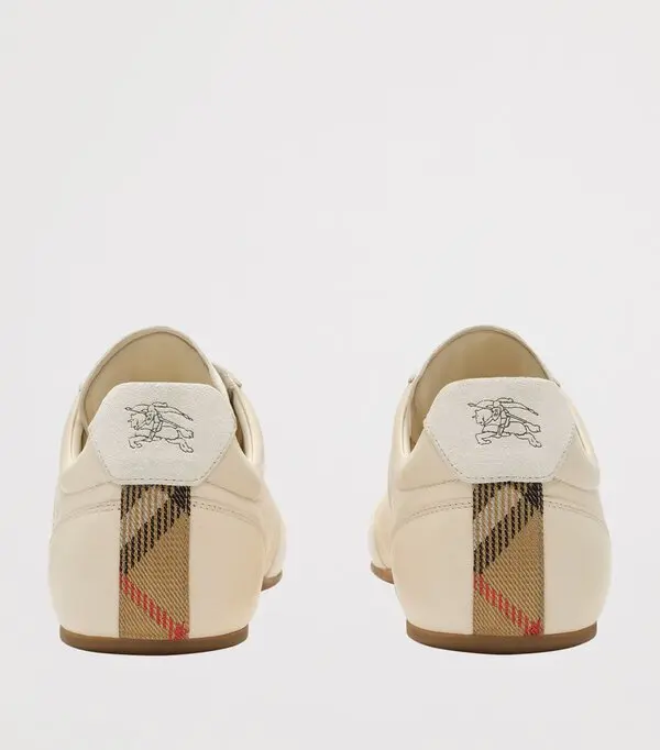 Burberry Leather Runner Low-top Sneakers - Beige