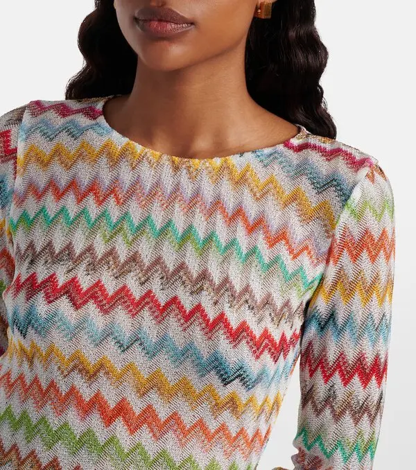 Missoni Zigzag Lamé Minidress