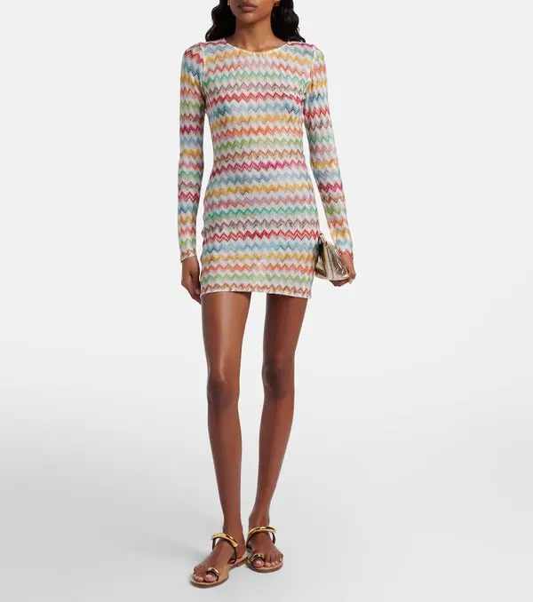 Missoni Zigzag Lamé Minidress