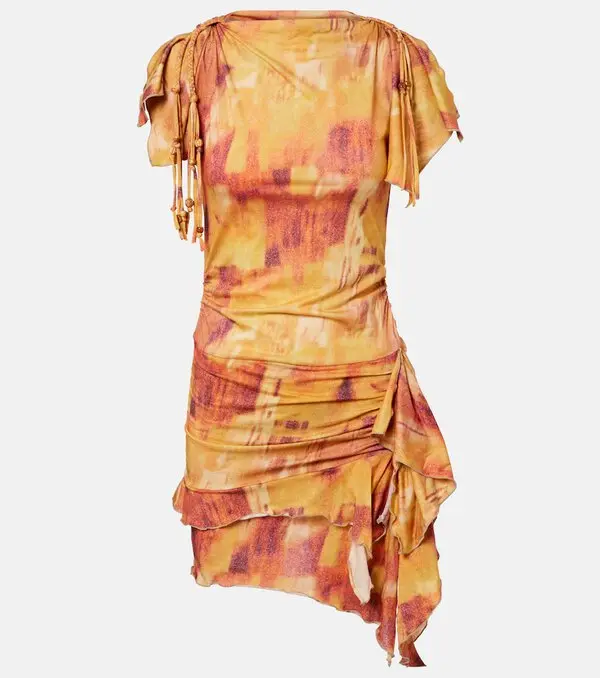 Isabel Marant Étoile Janick Printed Cotton Minidress - Multicoloured