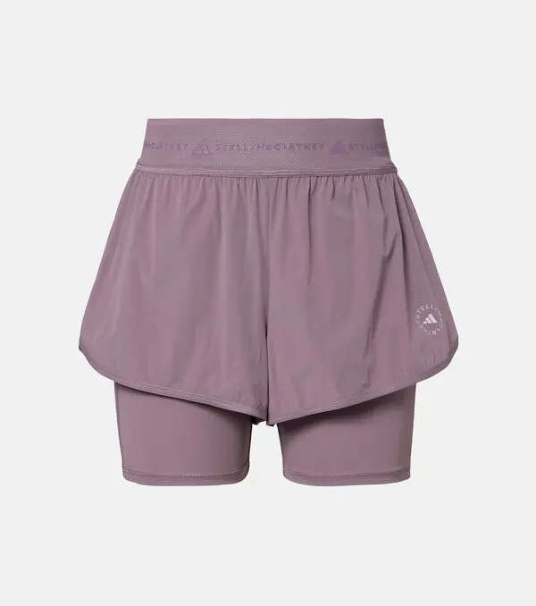 Adidas By Stella McCartney Logo Running Shorts - Purple