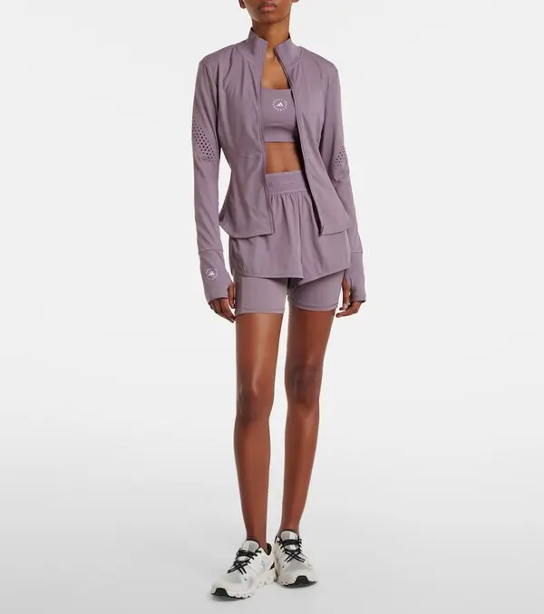 Adidas By Stella McCartney Logo Running Shorts - Purple