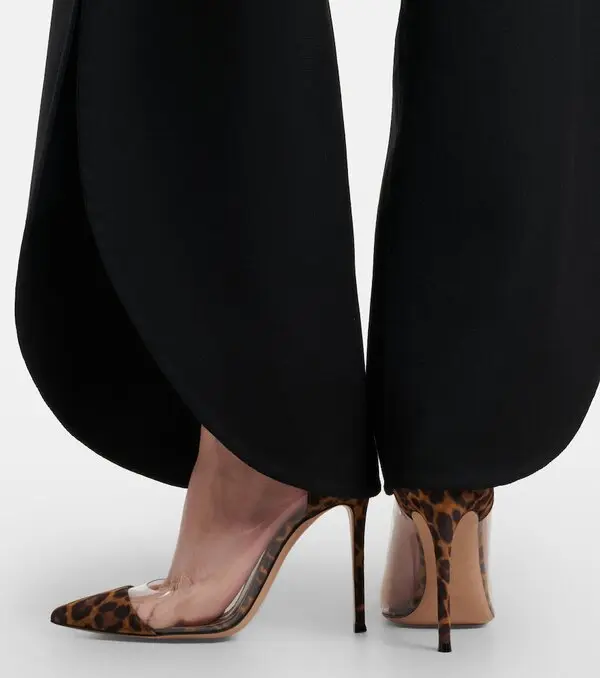 GIANVITO ROSSI Plexi Leopard-print Suede And Tpu Pumps - Brown