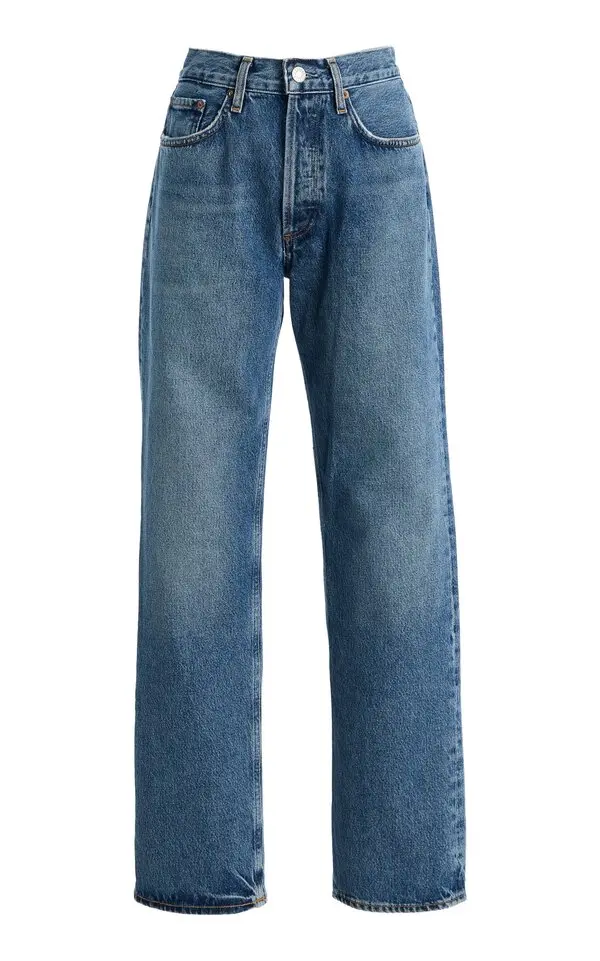 AGOLDE Lana Rigid High-rise Straight-leg Jeans - Medium Wash