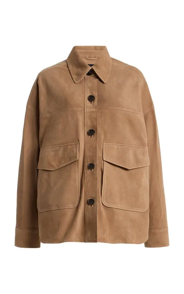 ARMA Kaylee Suede Shirt Jacket - Brown