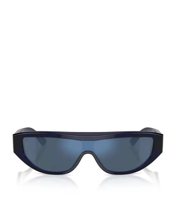 FERRARI Acetate Rectangle Sunglasses - Blue