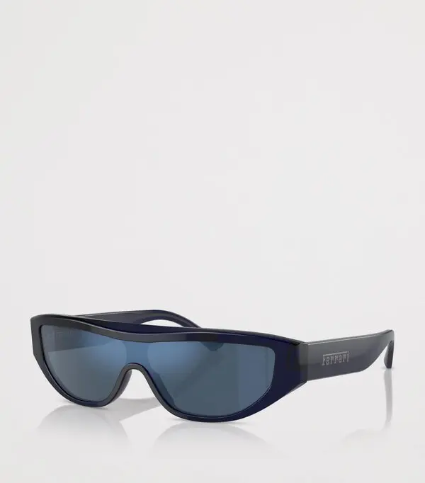 FERRARI Acetate Rectangle Sunglasses - Blue