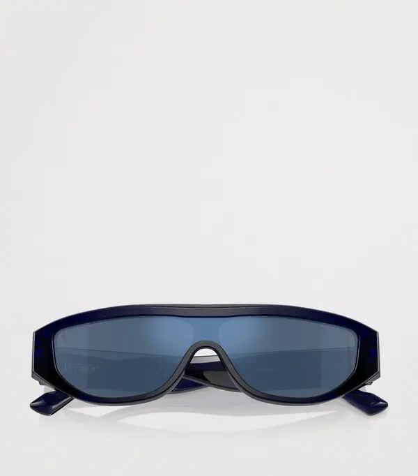 FERRARI Acetate Rectangle Sunglasses - Blue