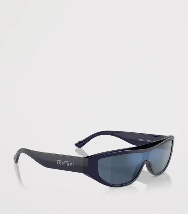FERRARI Acetate Rectangle Sunglasses - Blue