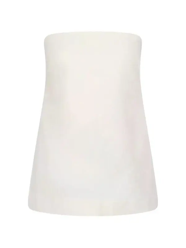ST. AGNI Strapless Tie Top - Neutrals