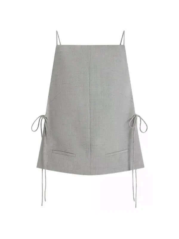 ST. AGNI Square-neck Top - Grey
