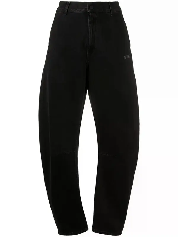 Off-White High-waisted Bootcut Jeans - Black