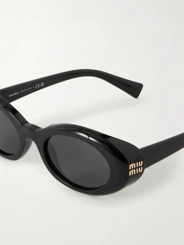 Miu Miu Oval-frame Acetate Sunglasses