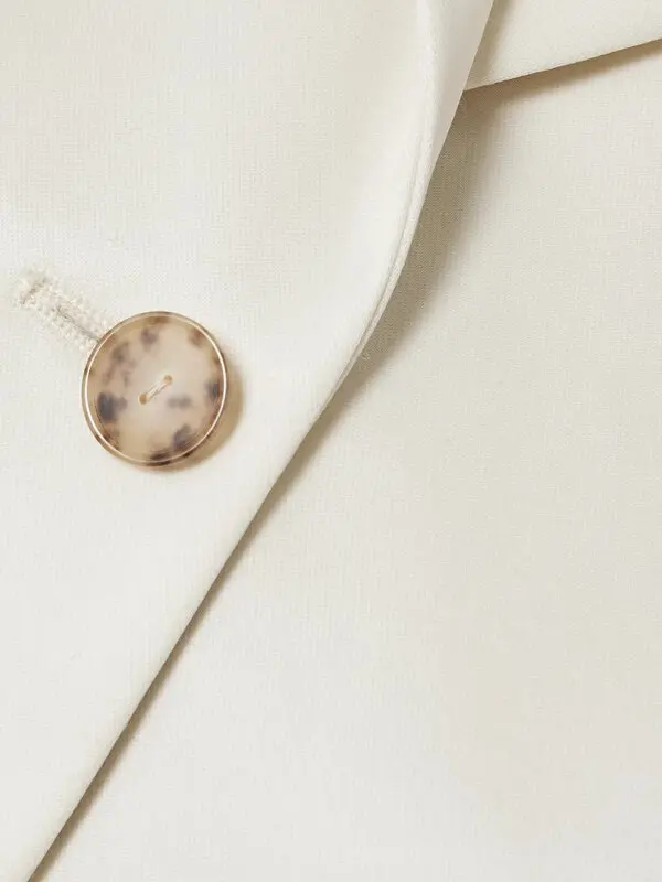 Calvin Klein Adrian Wool And Silk-blend Blazer - Neutrals