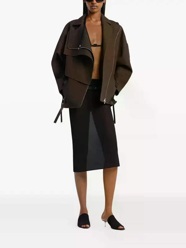 COURREGES Asymmetrical Trench Coat