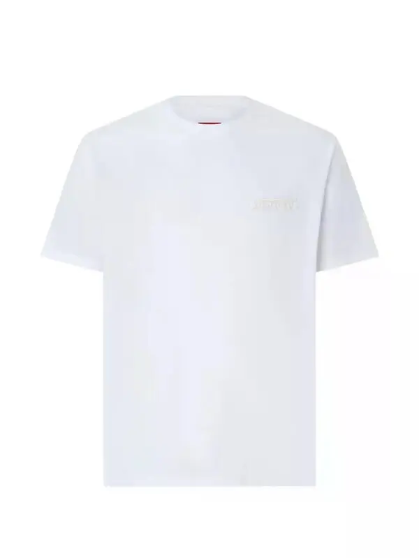 FERRARI Logo-embroidered T-shirt