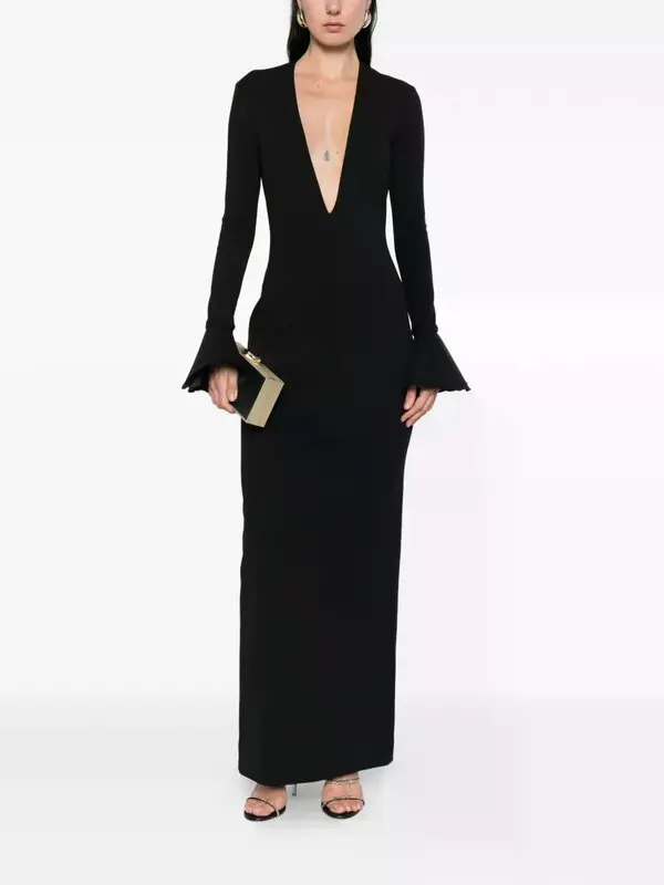 Solace London Hutton V-neck Maxi Dress