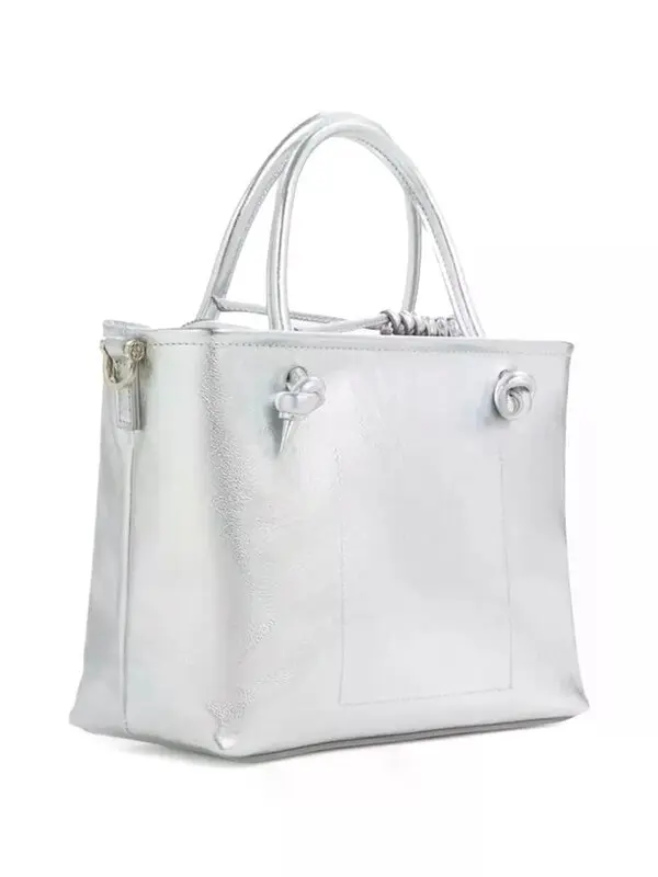 V°73 Logo-patch Tote Bag - Silver