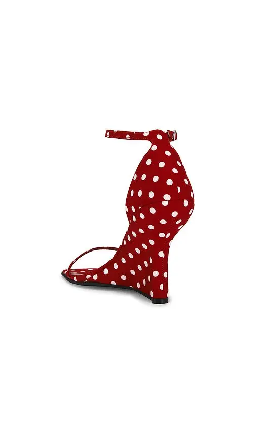 Jeffrey Campbell Wedge Sandals - Red