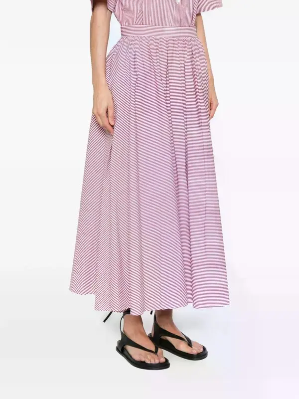 MANUEL RITZ Striped Midi Skirt