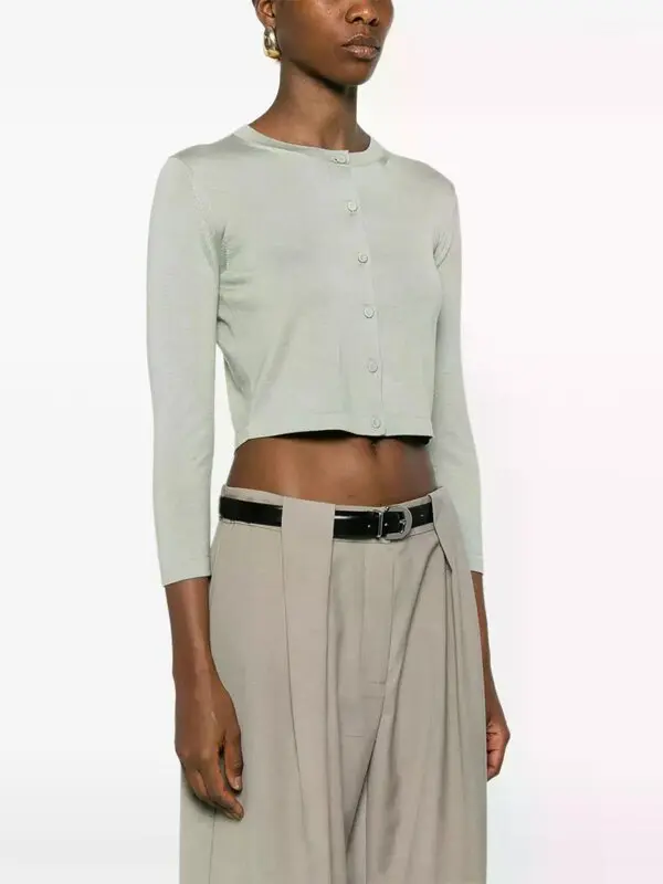 Max Mara Buttoned Cropped Cardigan