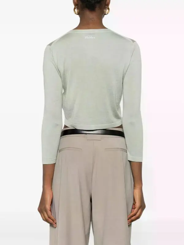 Max Mara Buttoned Cropped Cardigan