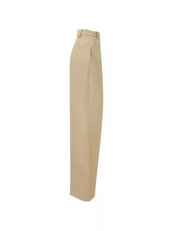 MOMS PANTS Pleated Wool Trousers